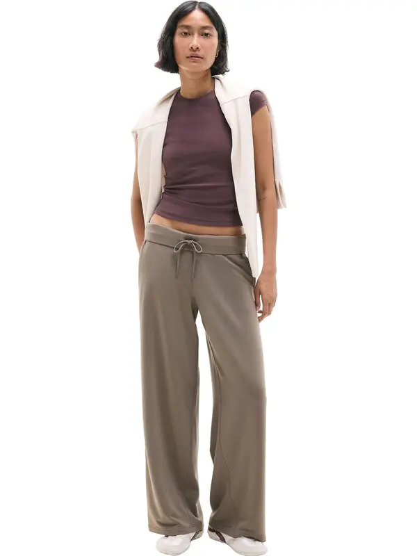 Athleta Coaster Luxe Straight Leg Pant - Umber