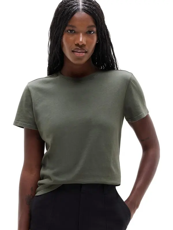 Athleta Favorite Cotton Classic Tee - Jungle