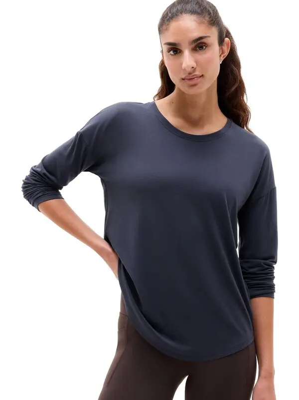 Athleta Move With Ease Top - Navy
