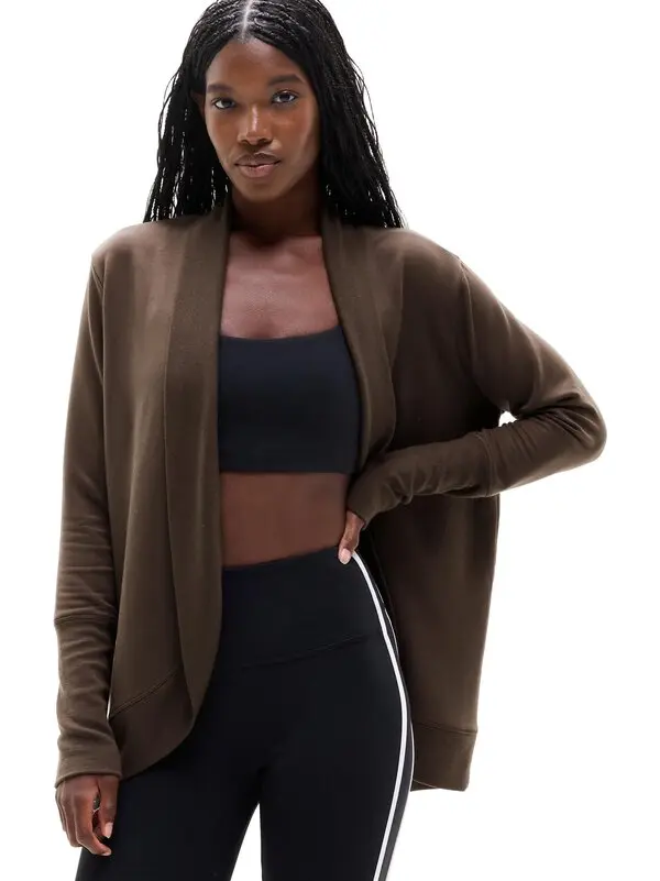 Athleta Coaster Luxe Open Cardigan - Truffle