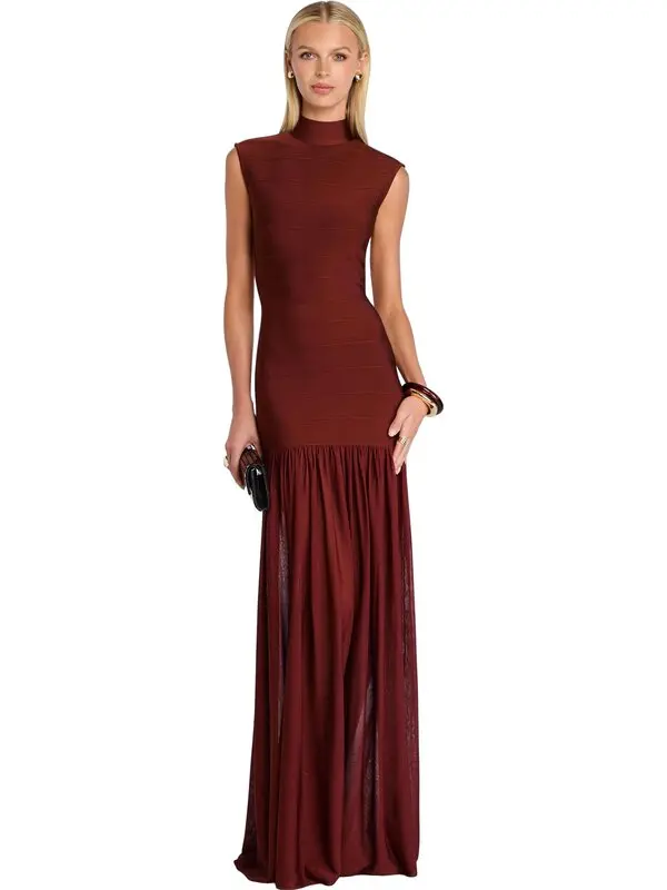 Retrofete Zosima Knit Dress - Cigar
