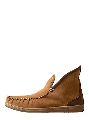 Overland Walker Sheepskin Slipper Boots - Chestnut