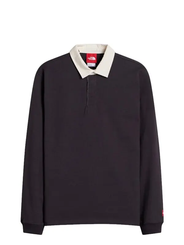 The North Face Red Box Rugby Shirt - Obsidian
