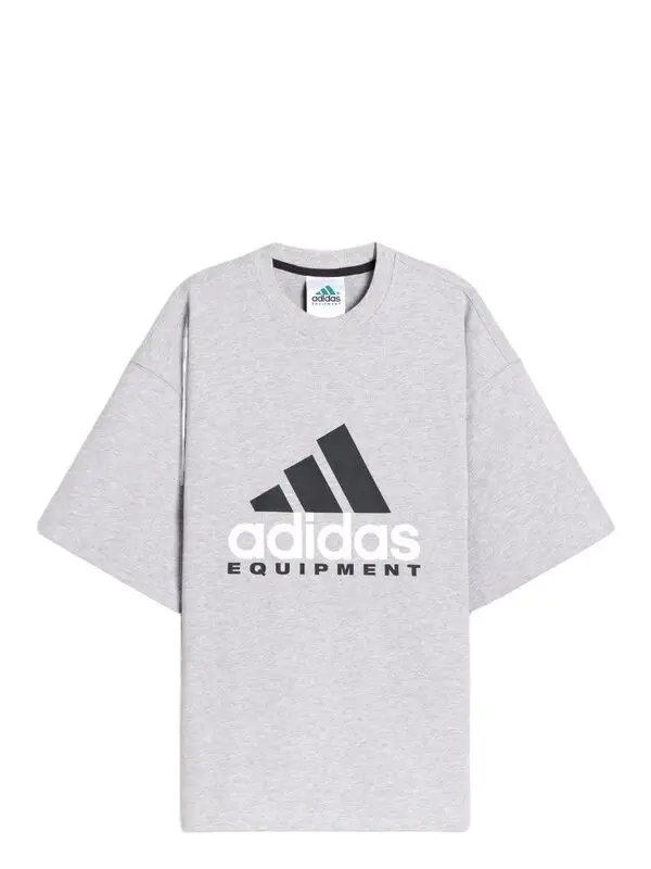 Adidas Eqt No Wash Logo T-shirt - Medium Grey Heather