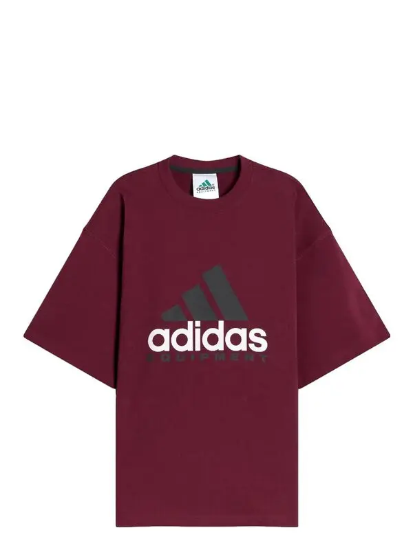 Adidas Eqt No Wash Logo T-shirt - Maroon