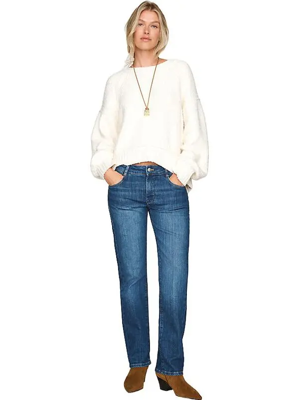 PILCRO Wren Low-rise Relaxed Straight Jeans - Light Denim