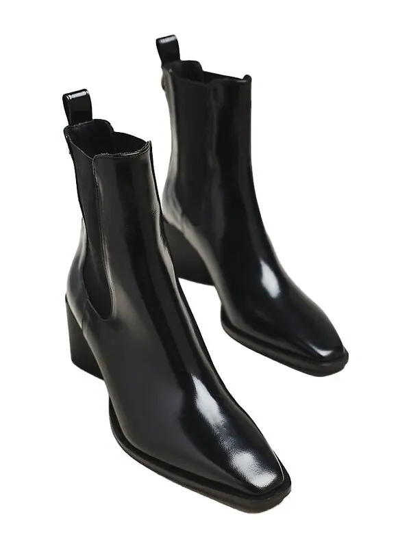 ANINE BING Livia Heeled Chelsea Boots - Black