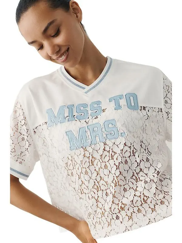THE WILD COLLECTIVE Found The One Jersey Top - White