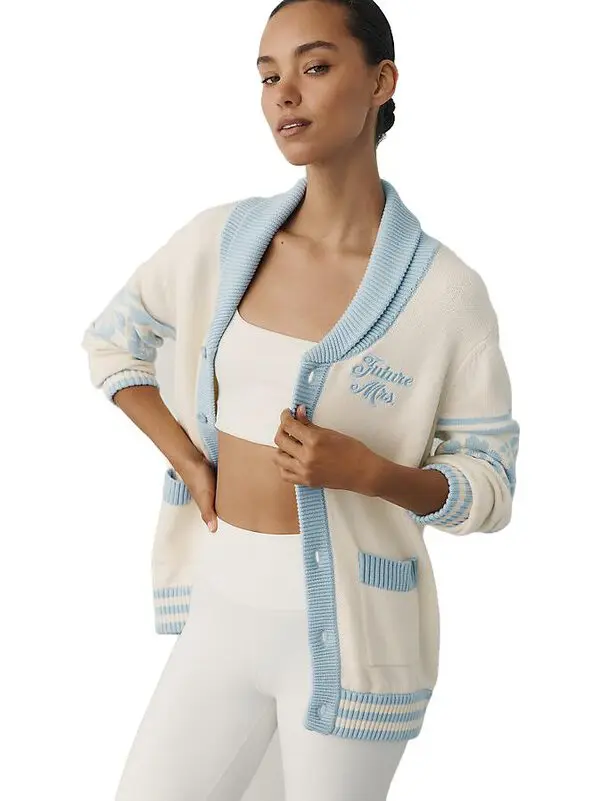 THE WILD COLLECTIVE Cotton Future Mrs. Cardigan - Ivory