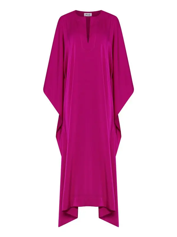 BELYED HANDCRAFT Emery Silk Crepe Kaftan - Pink