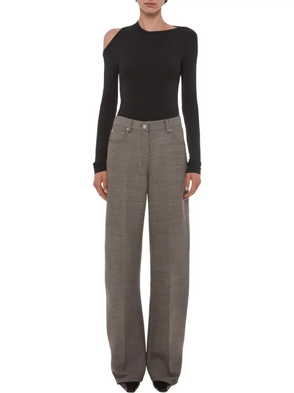 Helmut Lang Relaxed Bootcut Trousers - Grey