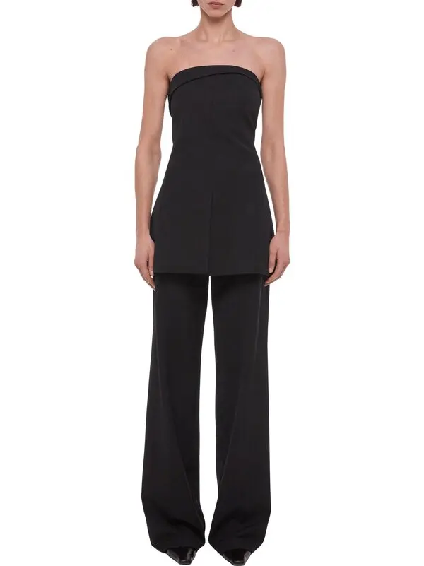 Helmut Lang Wool Gabardine Wardrobe Blazer Top - Black