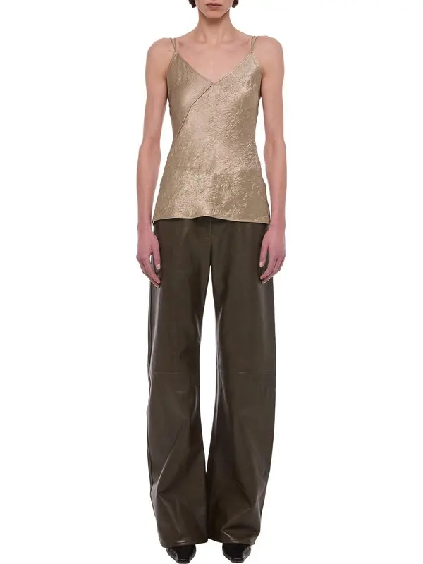 Helmut Lang Crinkle Slip Tank Top - Neutral