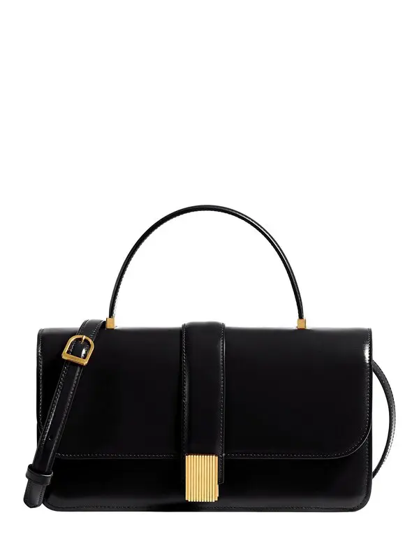 Khaite Blake Top Handle Bag - Black