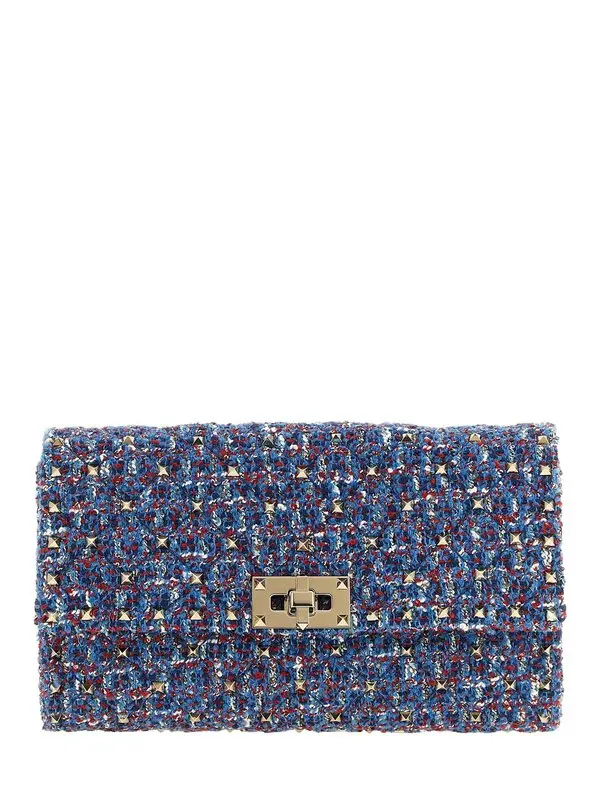 Valentino Garavani Rockstud Spike Shoulder Bag - Blue
