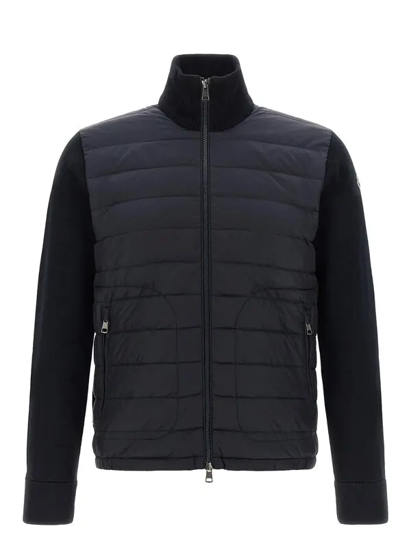 Moncler Padded Cardigan - Blue