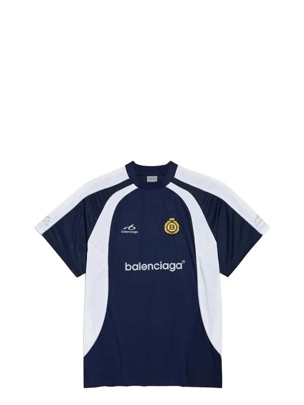 Balenciaga Soccer Oversized T-shirt - Blue
