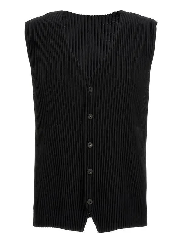 Issey Miyake Basics Vest - Black