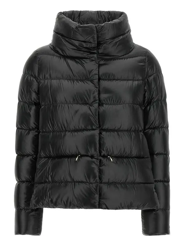 Herno Wide Neck Down Jacket - Black