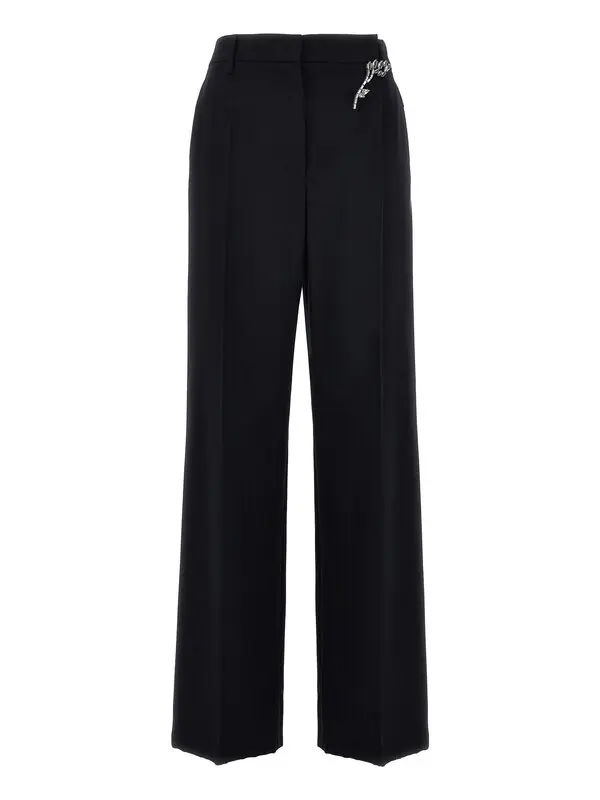 Prada Wool Gabardine Trousers - Blue