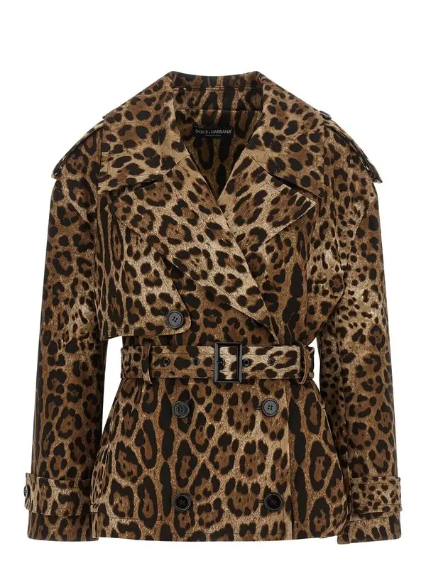 Dolce & Gabbana Leo Trench Coat - Brown