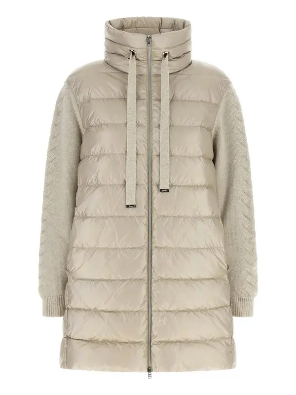 Herno Hybrid Down Jacket - Cream