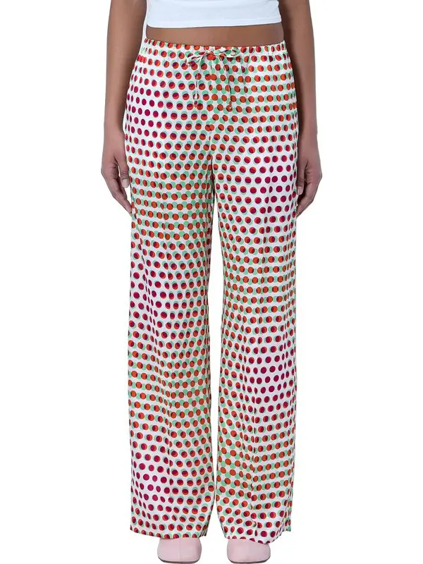 Dries Van Noten Wide-leg Patterned Trousers - Red