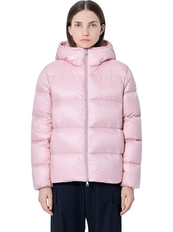 Moncler Feligule Hooded Short Down Jacket - Pink