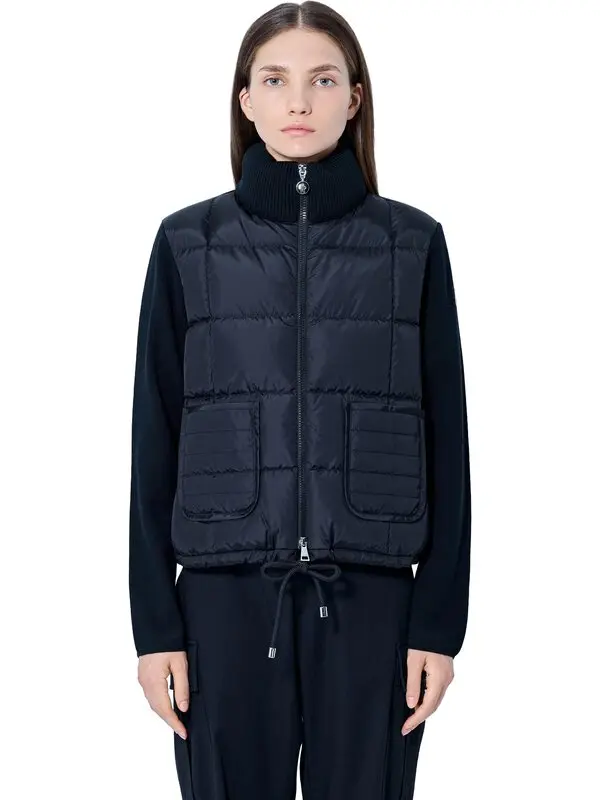 Moncler Padded Zip Vest - Black
