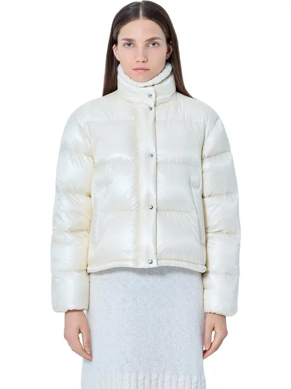 Moncler Tepice Short Down Jacket - White