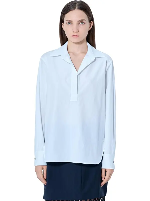 Max Mara Poplin Collar Shirt - White