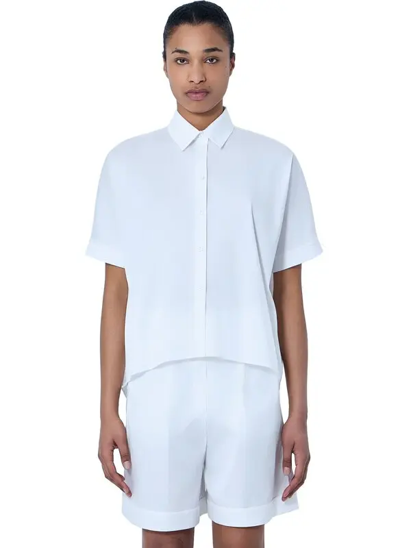 Max Mara Cotton Poplin Shirt - White