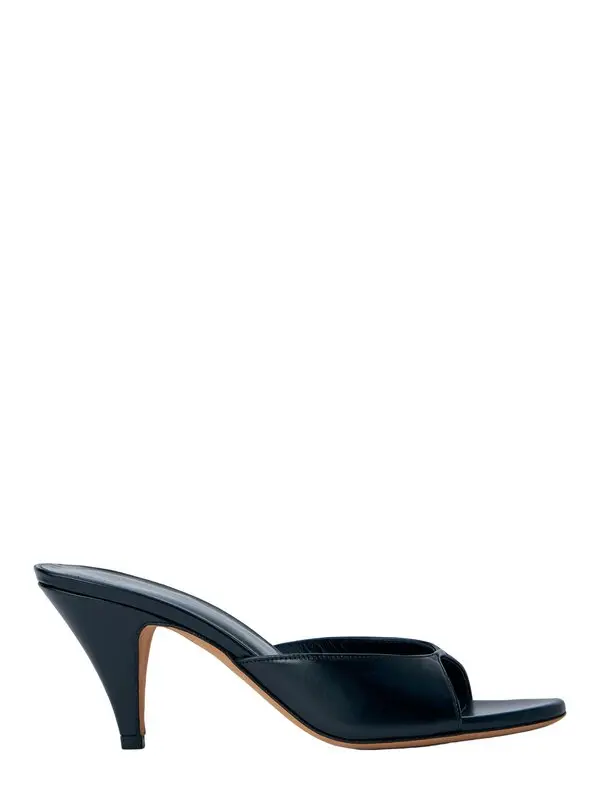 JUDE Haze Leather Mules - Black