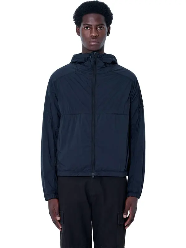 Stone Island Hooded Zip Jacket - Blue
