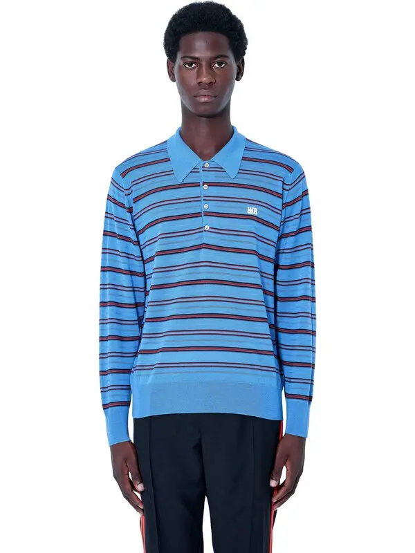 WALES BONNER Beam Polo - Blue