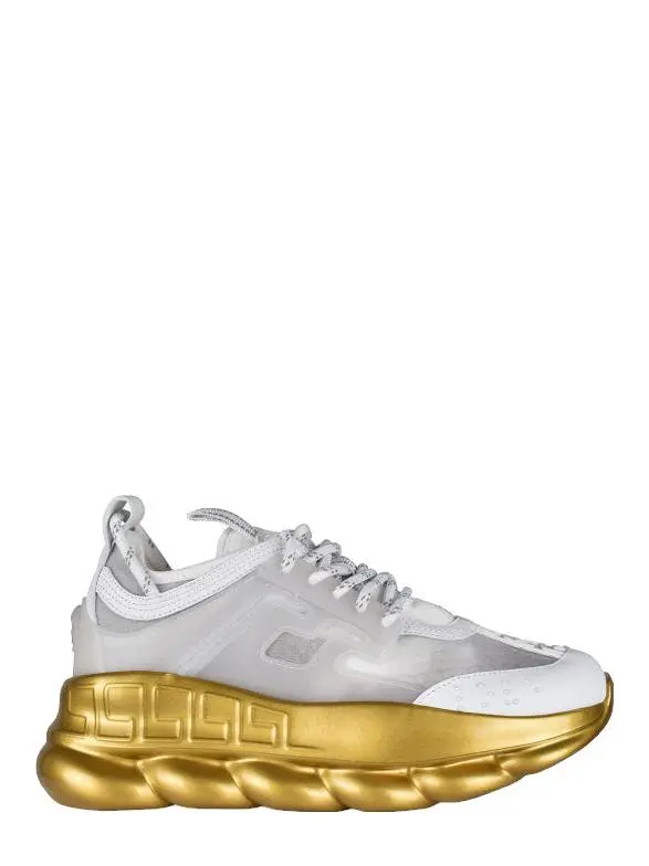 Versace Chain Reaction Sneakers - White