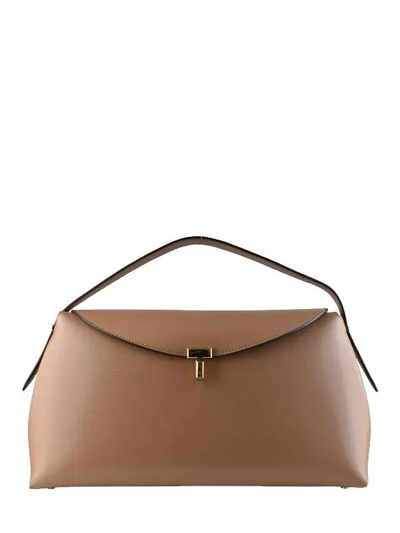 TOTEME Leather Top Handle Bag - Brown