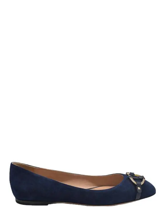 Valentino Garavani Suede Ballerine - Blue