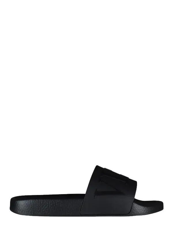 Valentino Garavani Vltn Rubber Slides - Black