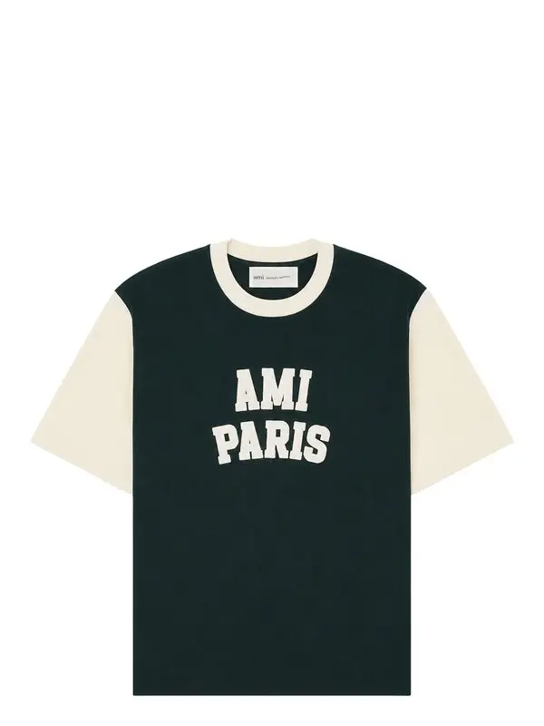 AMI Paris Logo T-shirt - Green