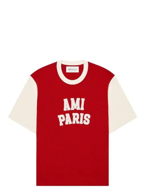 AMI Paris Logo T-shirt - Red