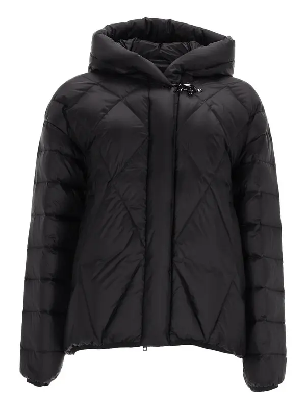 FAY Quilted Puffer Jacket - Black
