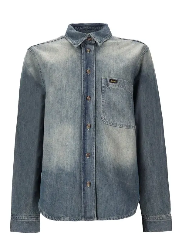 LOIS Vintage Finish Denim Shirt - Blue