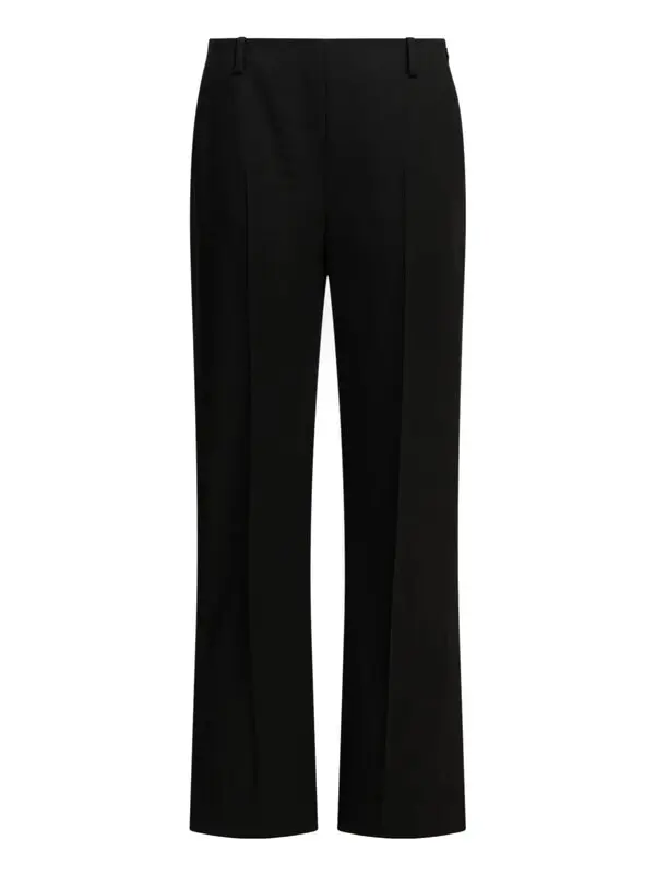 Khaite Virgin Wool Straight-leg Trousers - Nero
