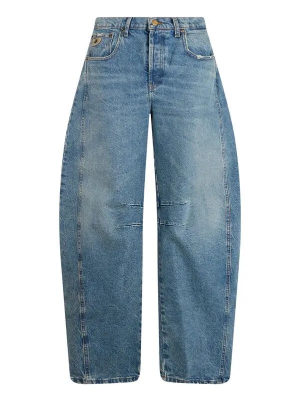 LOIS Balloon Jeans With High Waist - Denim