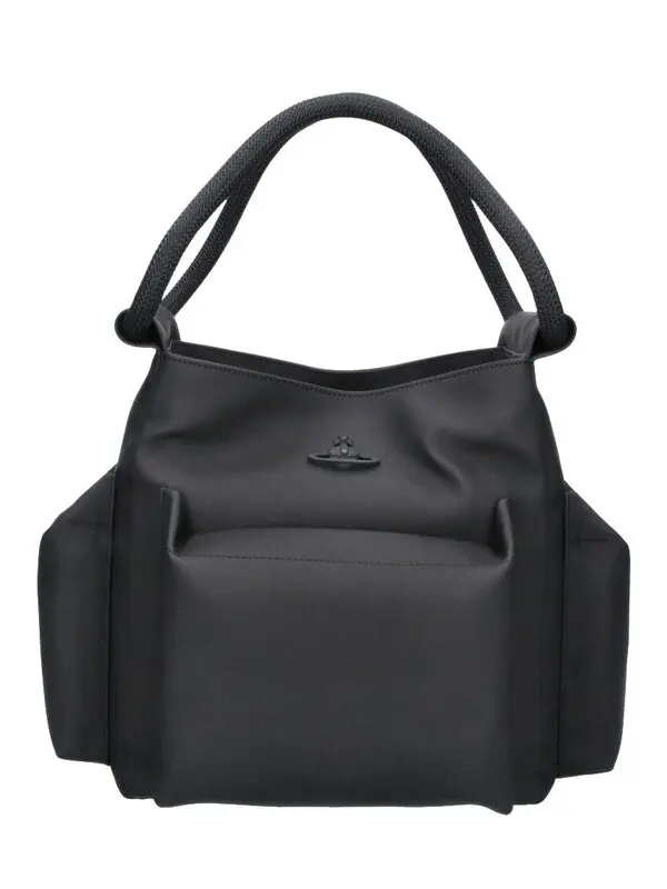 VIVIENNE WESTWOOD Top Handle Tote Bag - Black