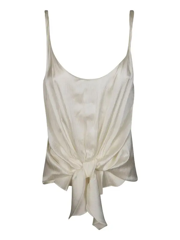 JW Anderson Front Knot Mini Top - Bianco