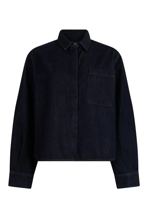 NINE:INTHE:MORNING Button-up Shirt Jacket - Denim