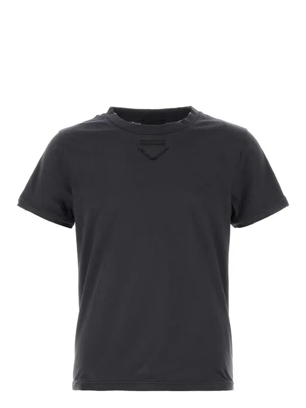 Prada Graphite Cotton T-shirt - Grey