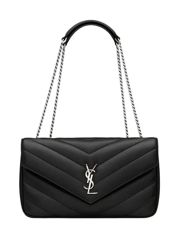 Saint Laurent Mini Quilted Leather Handbag Dimensions: W 29 X H 17 X D 8 Cm - Black